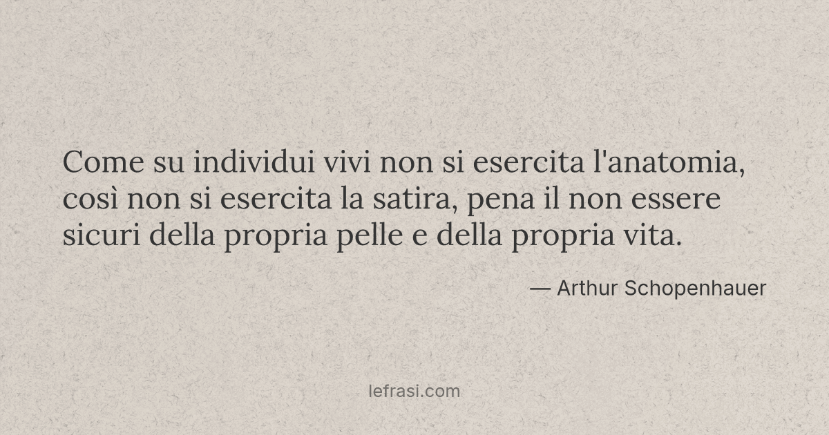 Come su individui vivi non si esercita l'anatomia così ...