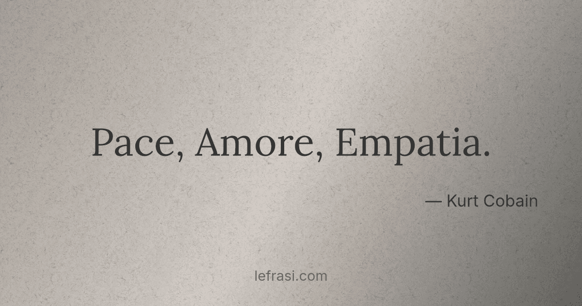Pace Amore Empatia