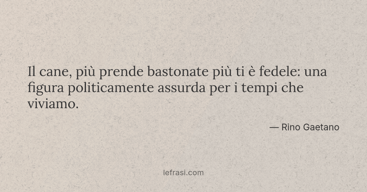 Il cane più prende bastonate più ti è fedele: una figura ...